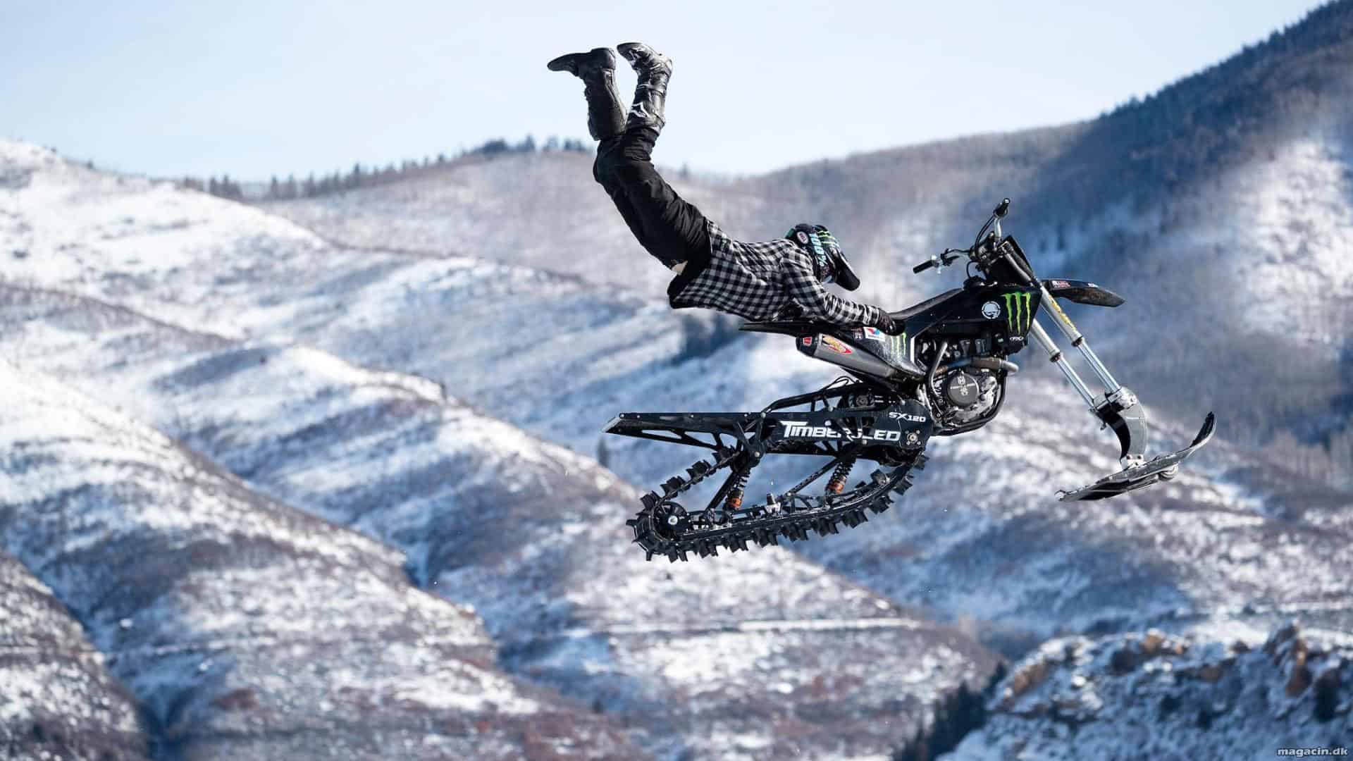 Fuld skrue i sneen - Harley-Davidson Snow Hill Climb